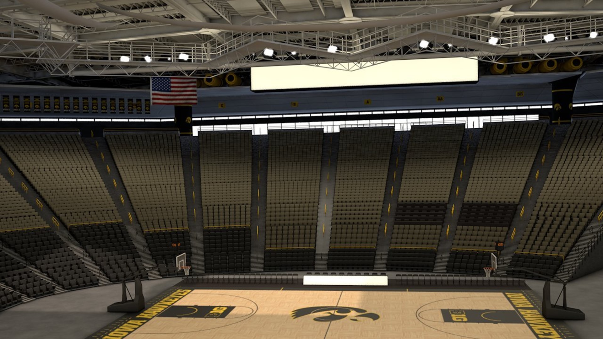 University of Iowa wants new scoreboard and video board for Carver ...