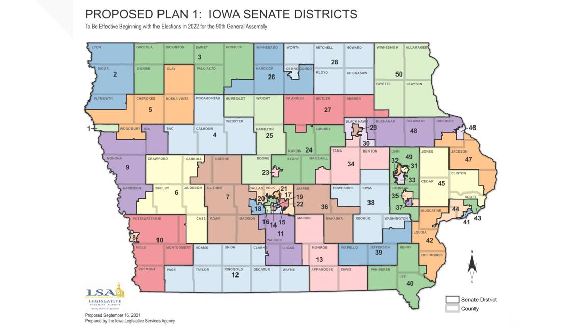 First proposed Iowa redistricting maps released | wqad.com