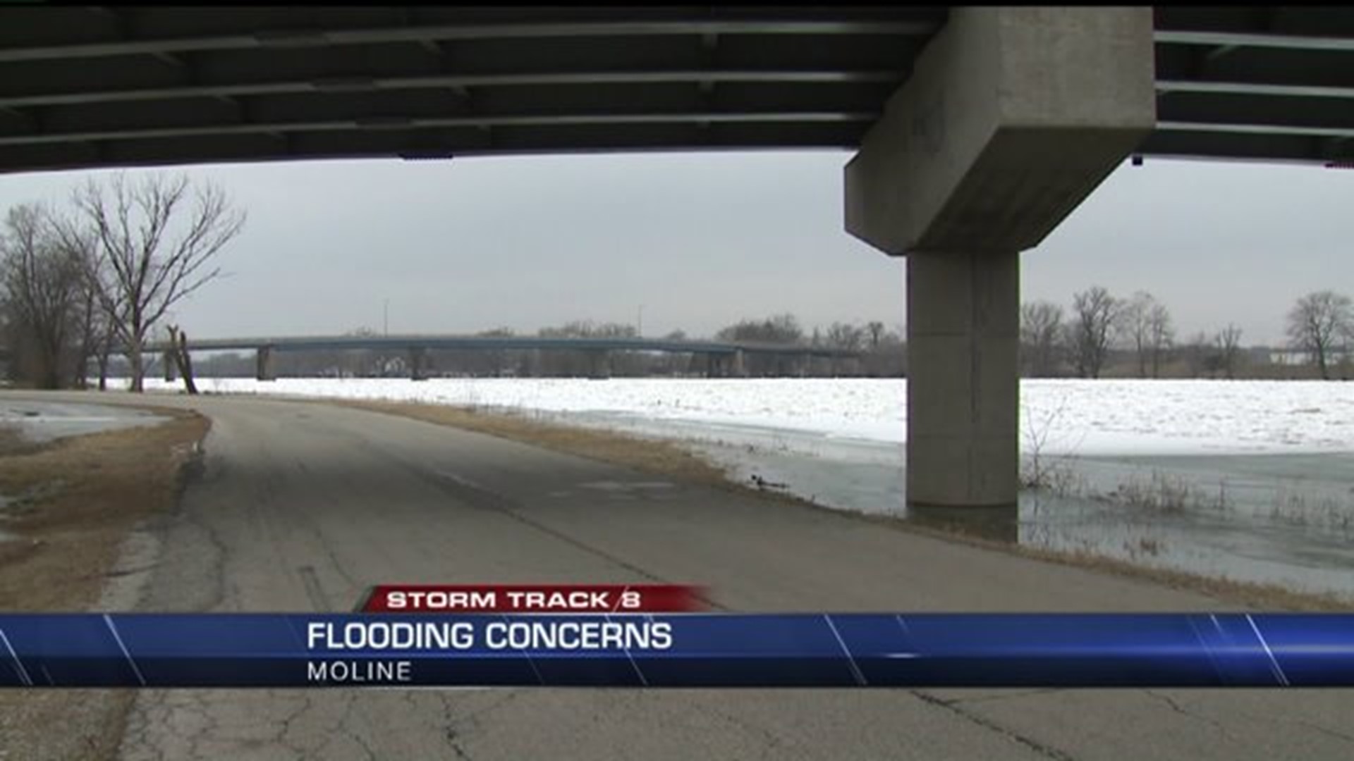 Ice jams bring flooding along Rock River in Moline | wqad.com