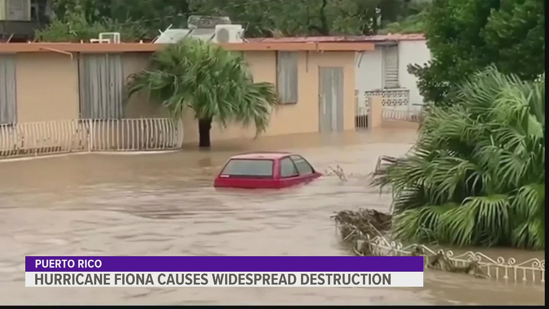Hurricane Fiona ravages Puerto Rico, leaves 1 dead | wqad.com