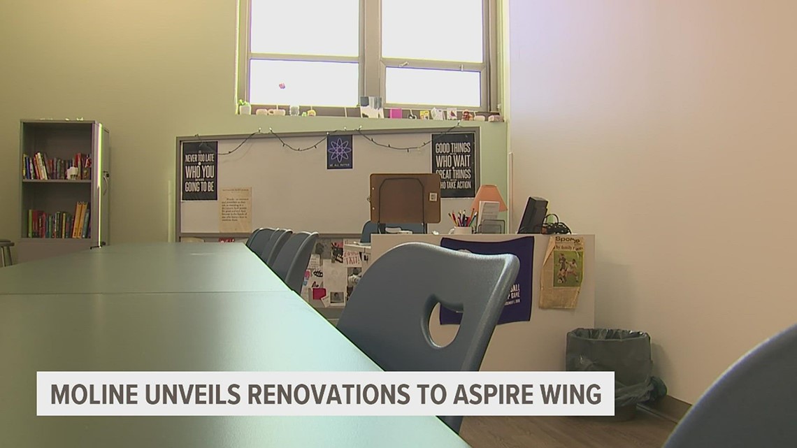Moline High School unveils new wing for 'Aspire' program | wqad.com