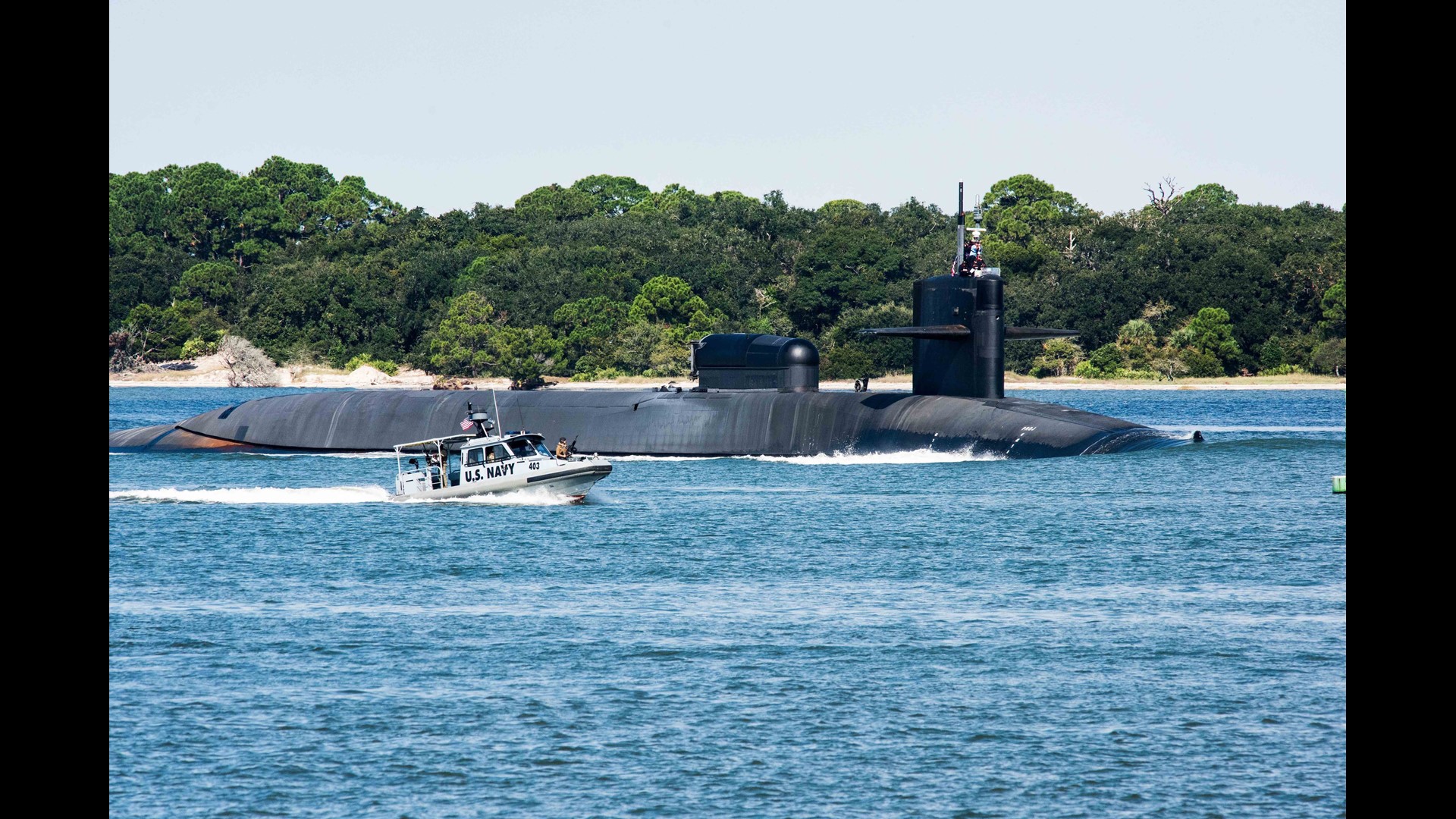 Navy investigating damage to guided-missile submarine that struck buoy ...