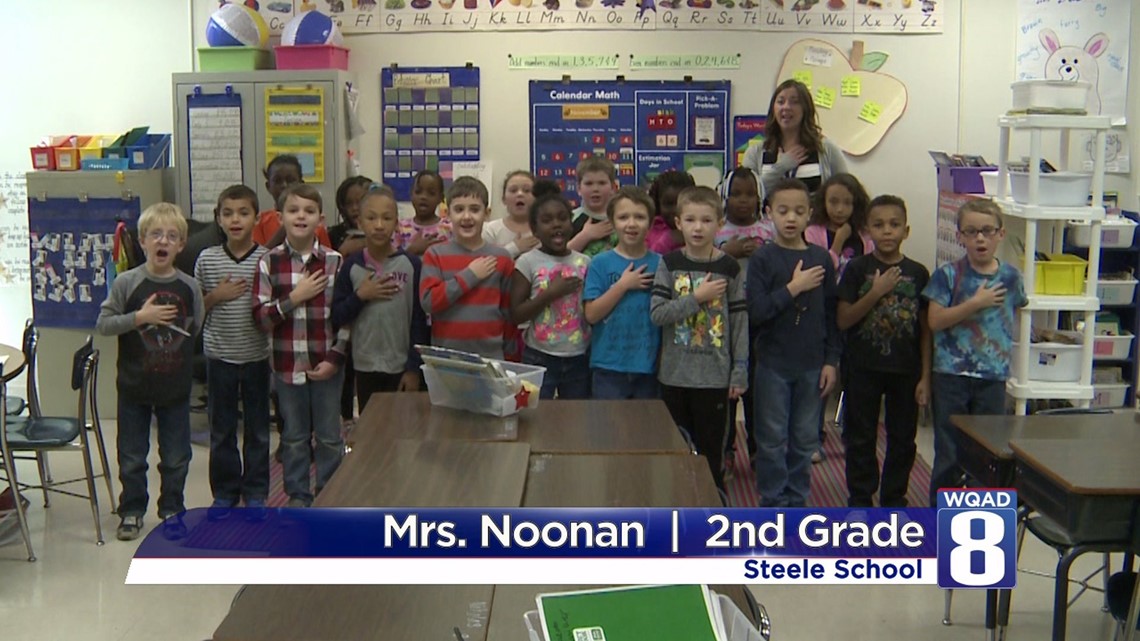 The pledge from Mrs. Noonan’s class at Steele Elementary | wqad.com