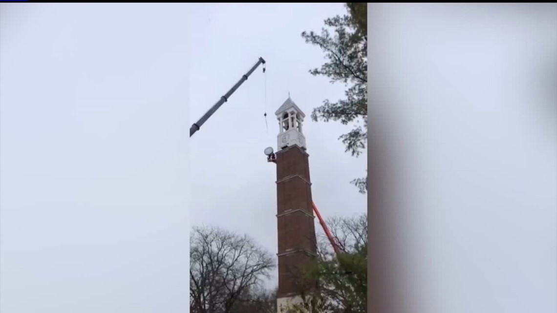 Purdue clock face meets gravity | wqad.com