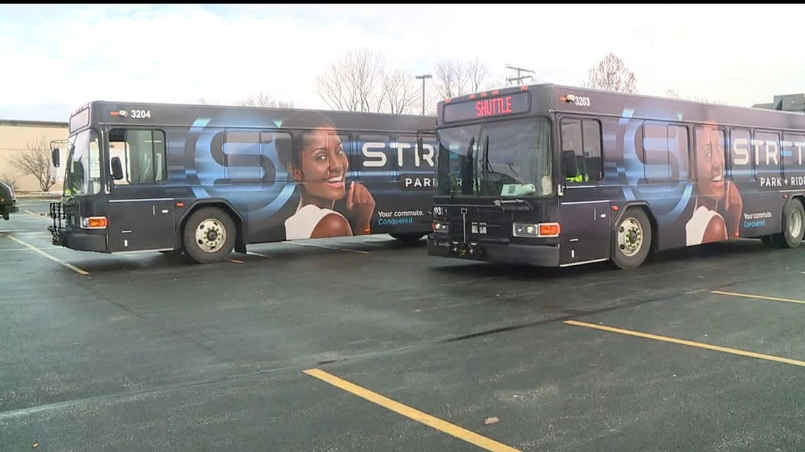 Stretch buses expand service because of I-74 detours | wqad.com