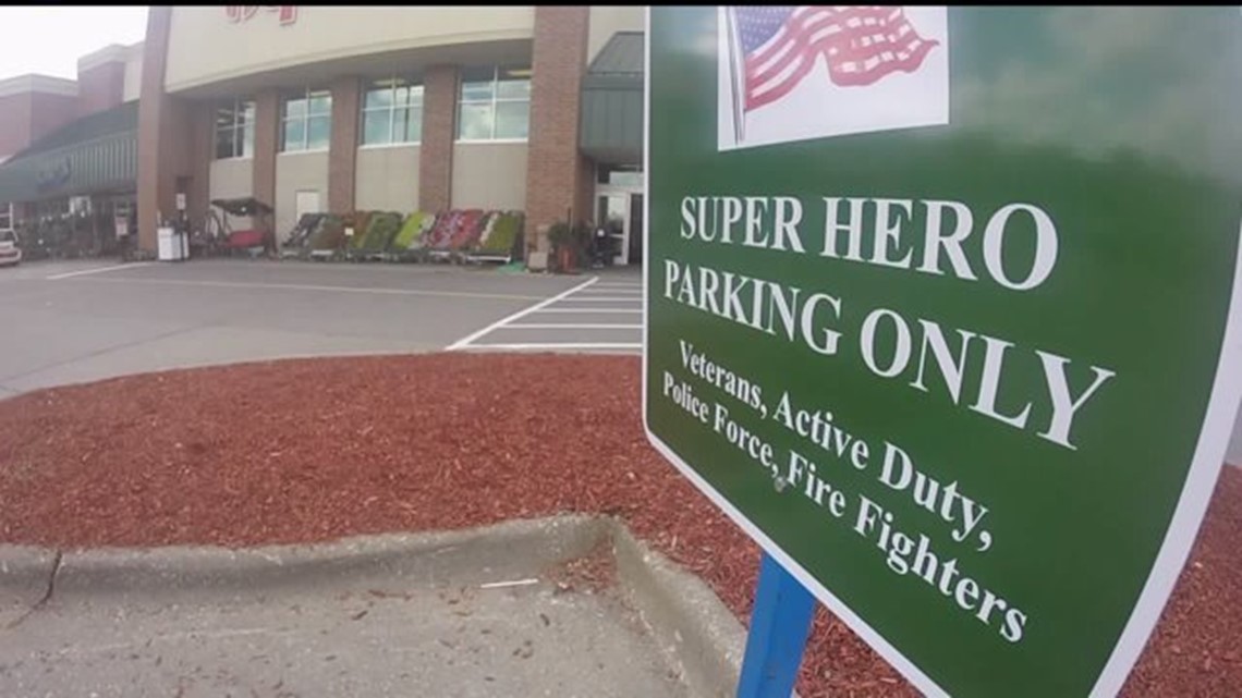 Super Hero Parking Only at Muscatine Hy-Vee | wqad.com