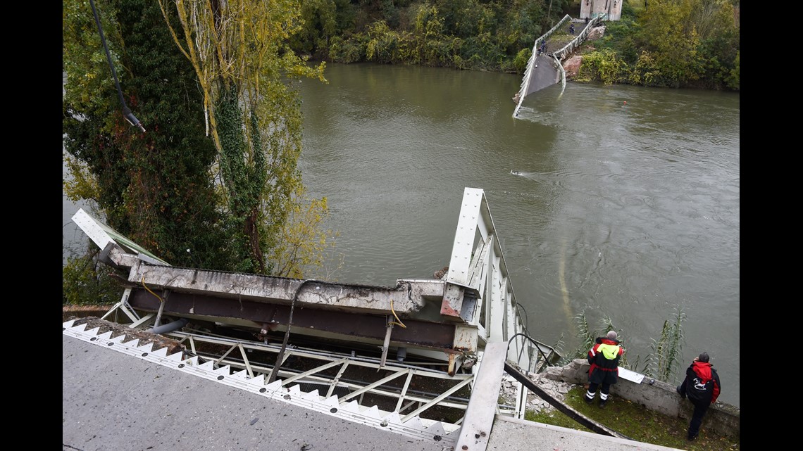Bridge collapse in France leaves one dead and several injured | wqad.com