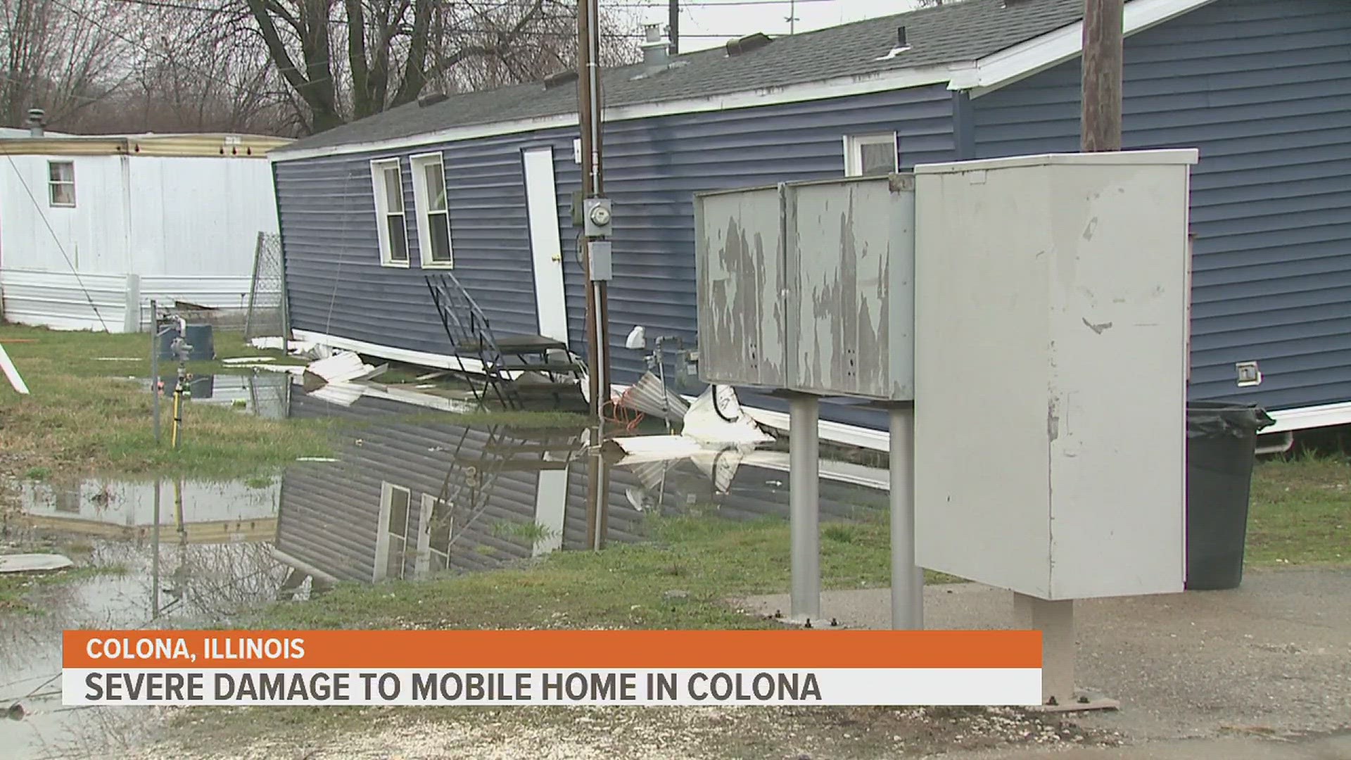 Recap of Colona mobile home that was lifted off its foundation from ...