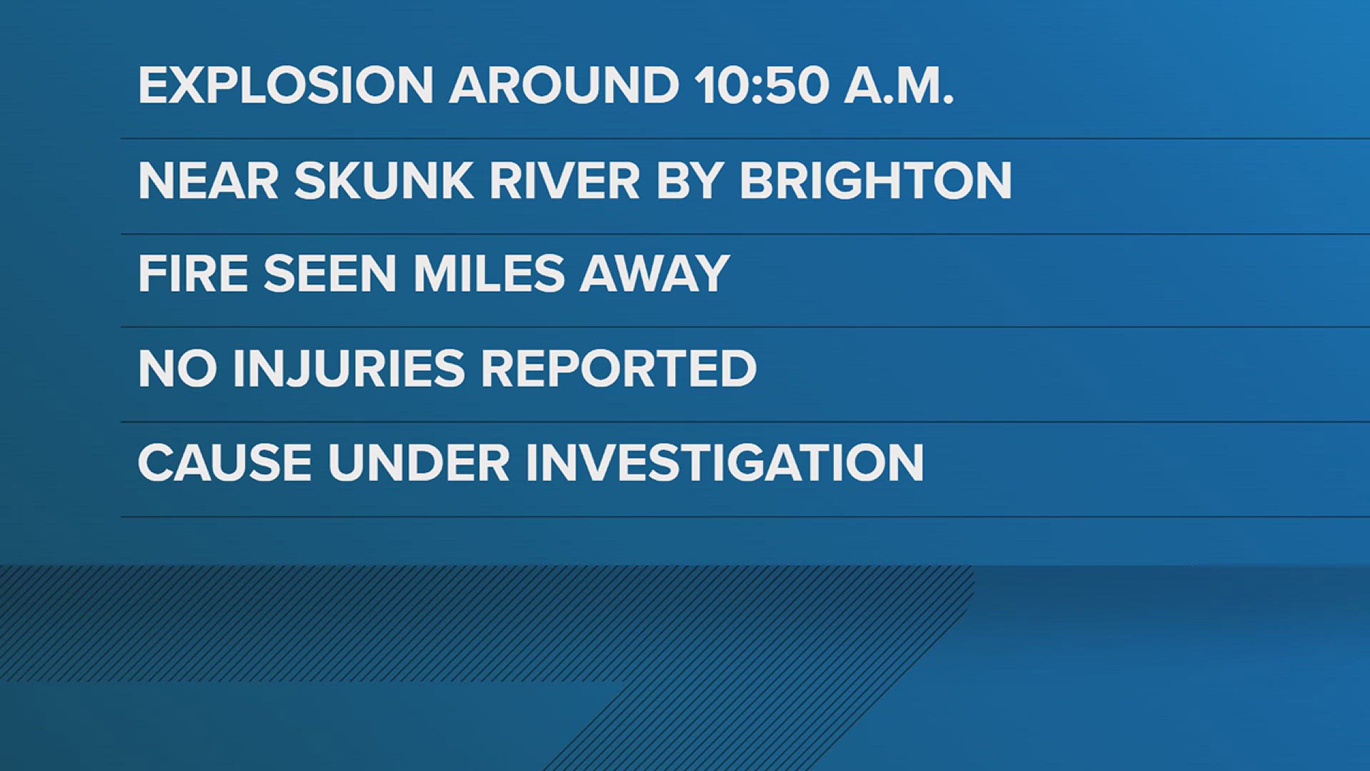 Fire crews responded to a pipeline explosion in eastern Iowa | wqad.com