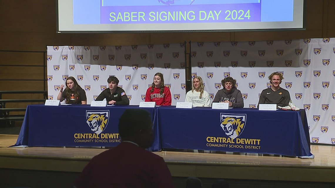 6 Central DeWitt standouts sign letters of intent | wqad.com