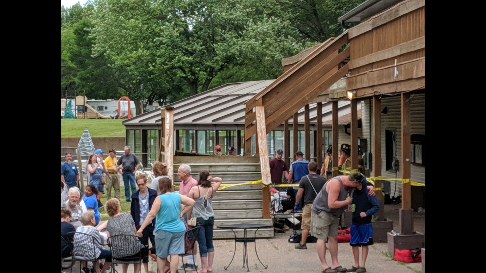 Thirteen people injured in staircase collapse at Scott Colona Family ...