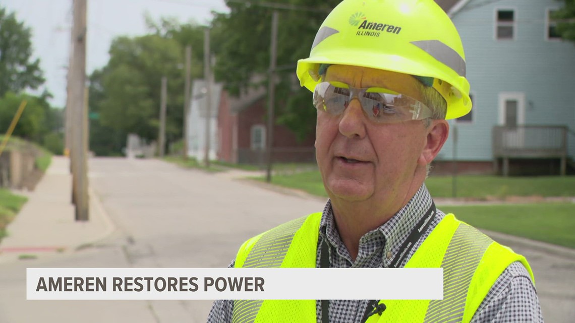 Ameren Illinois has restored power to nearly all customers in the St ...