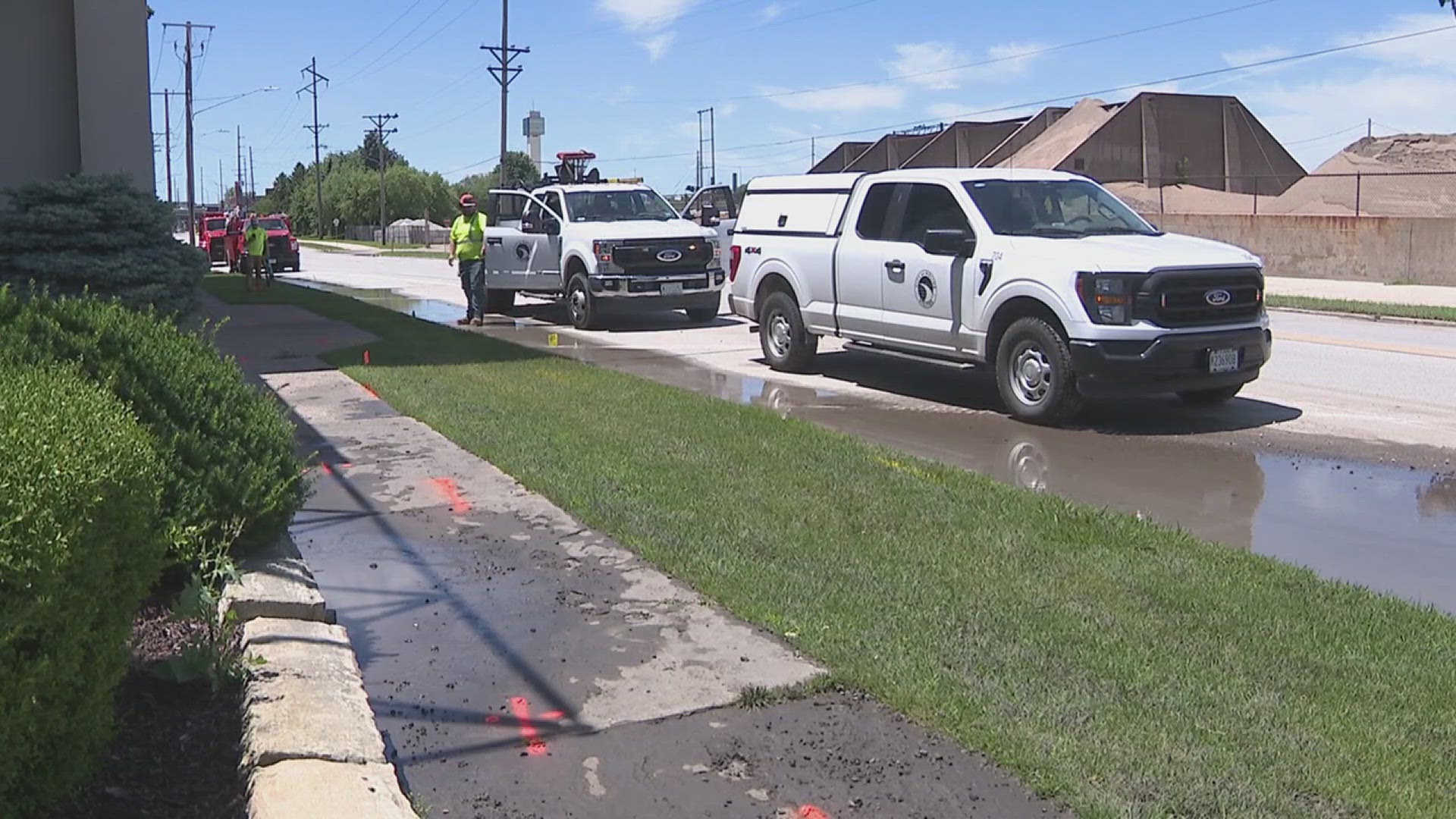 Water main break in Moline | wqad.com