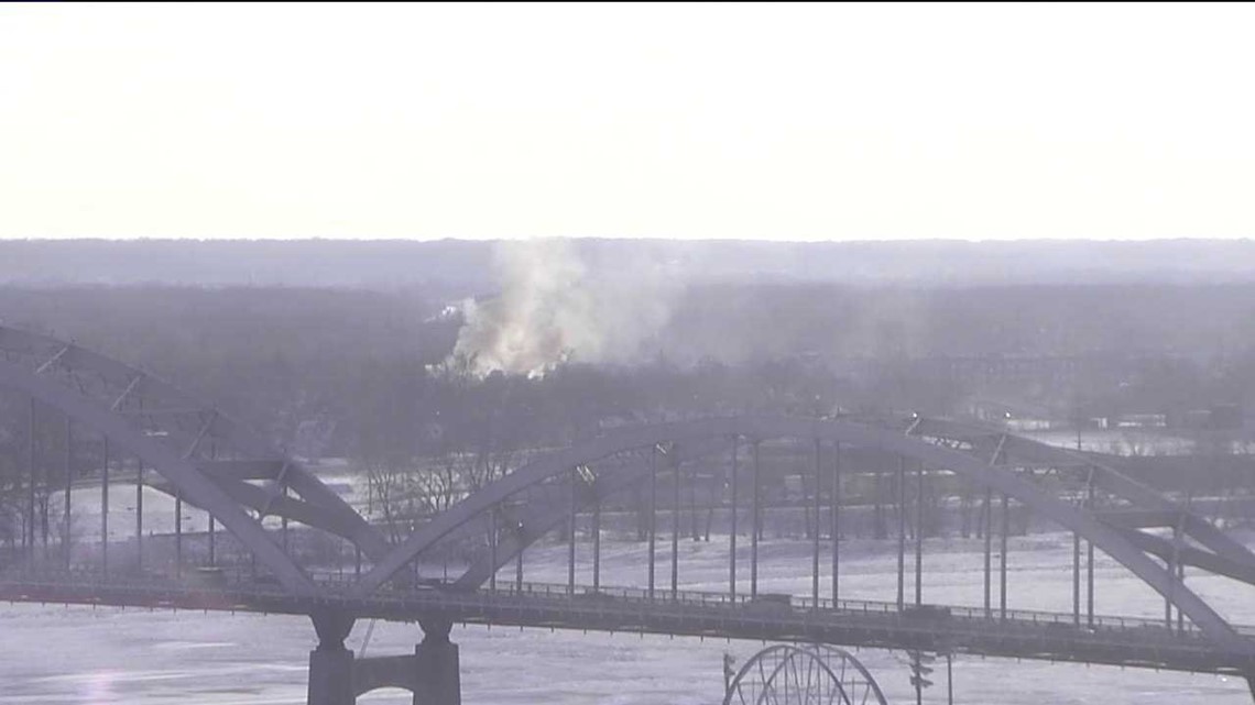 Smoke visible for miles from house fire in Rock Island | wqad.com