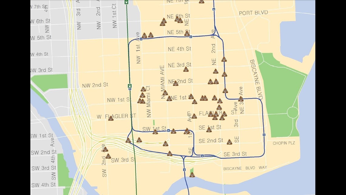 Miami gets a taxpayer-funded homeless poop map | wqad.com