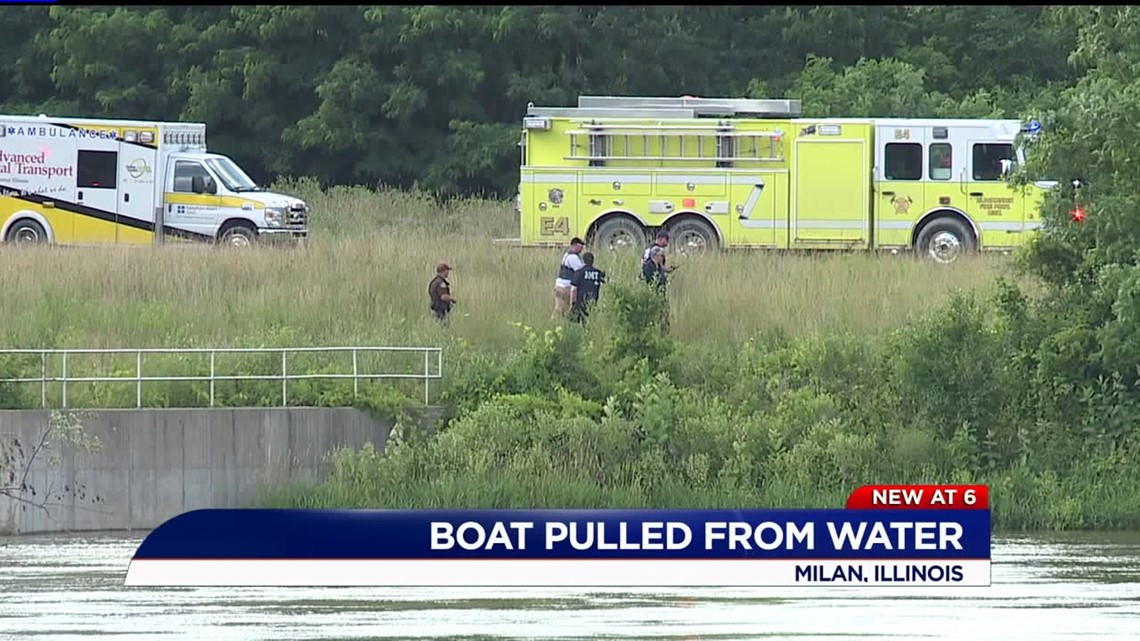 Boat rescued from going over dam in Milan | wqad.com