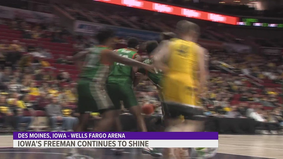 Former Moline standout Owen Freeman continues to shine with Iowa ...