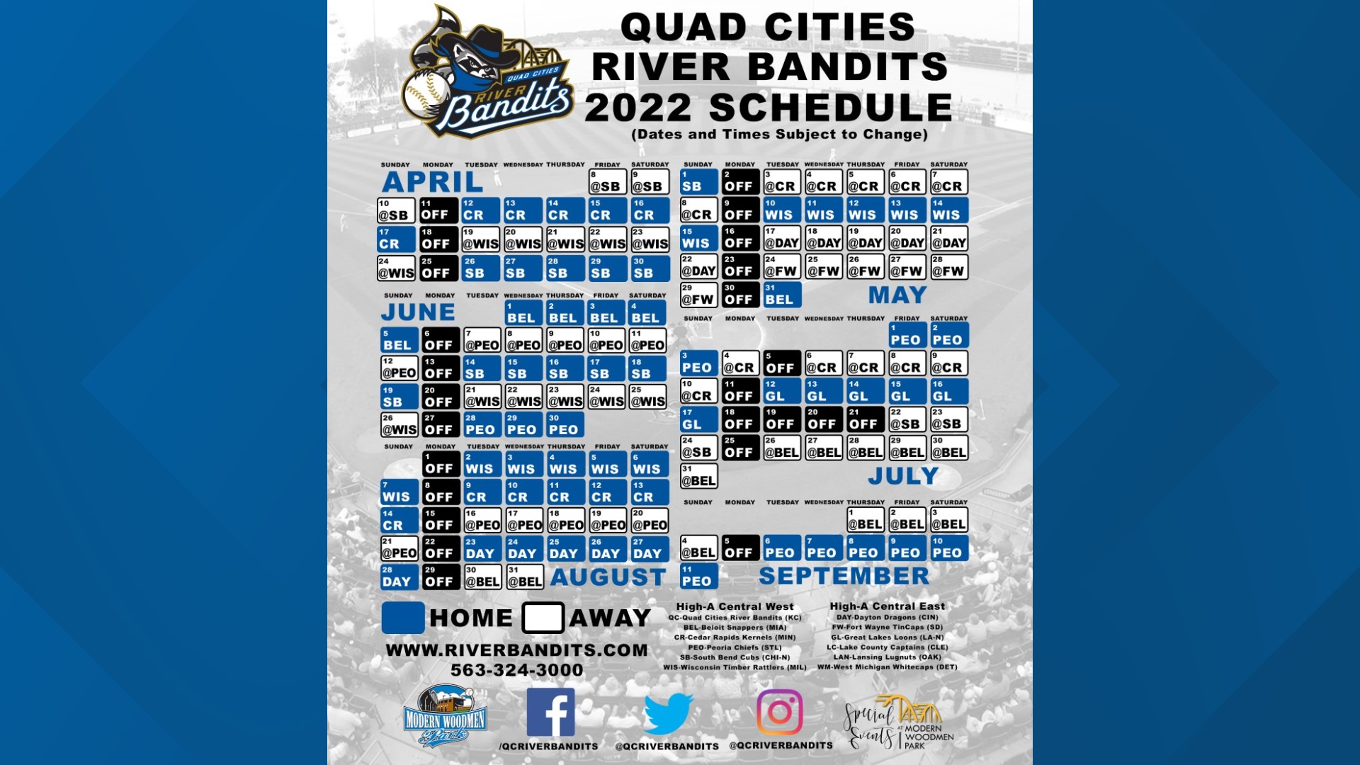 Everything you need to know about QC River Bandits' opening week | wqad.com