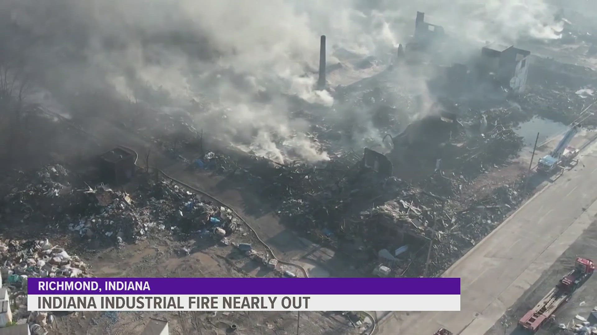 Major Indiana plastics fire nearly out but residents worry | wqad.com