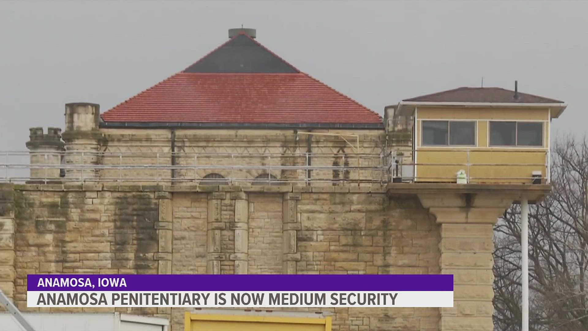 Anamosa State Penitentiary re-designated as a medium security facility ...