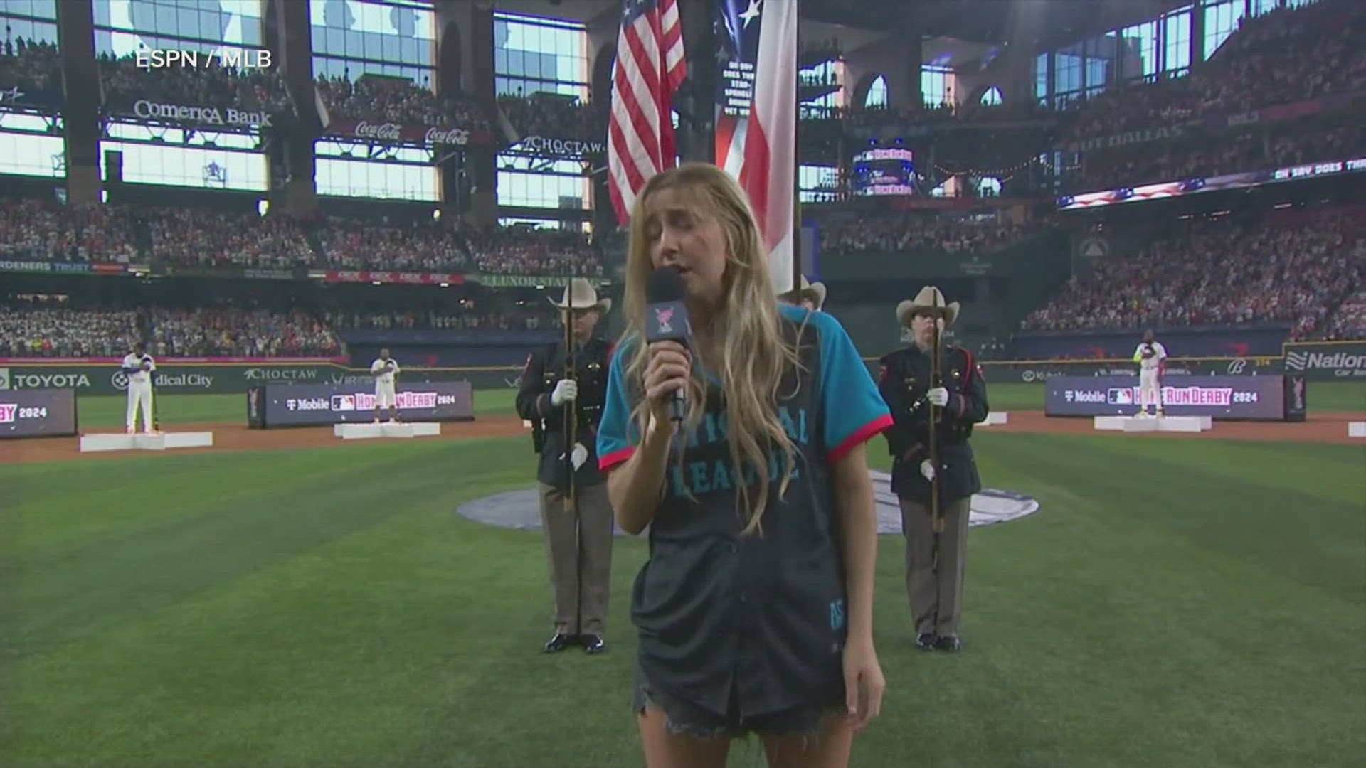 National Anthem singer at Home Run Derby issues apology | wqad.com