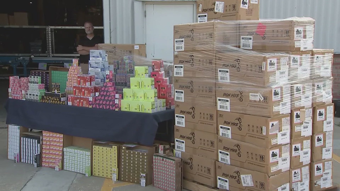 Agents seize hundreds of thousands of illegal vapes smuggled from China ...