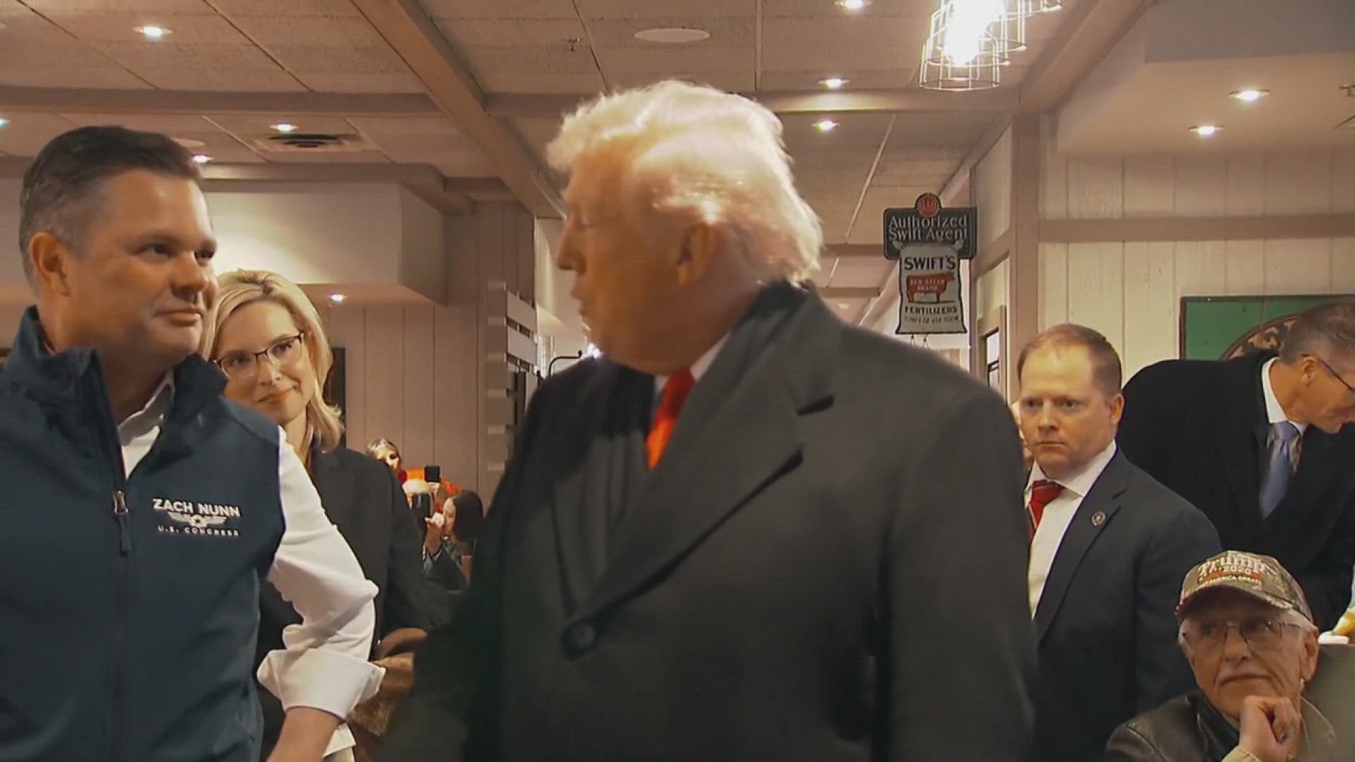 President Trump stops at Machine Shed ahead of planned remarks in Iowa ...
