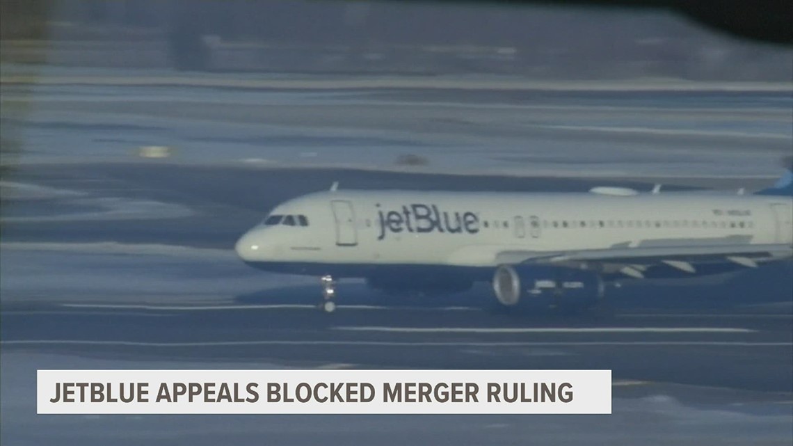 JetBlue, Spirit Airlines appealing blocked merger ruling | wqad.com