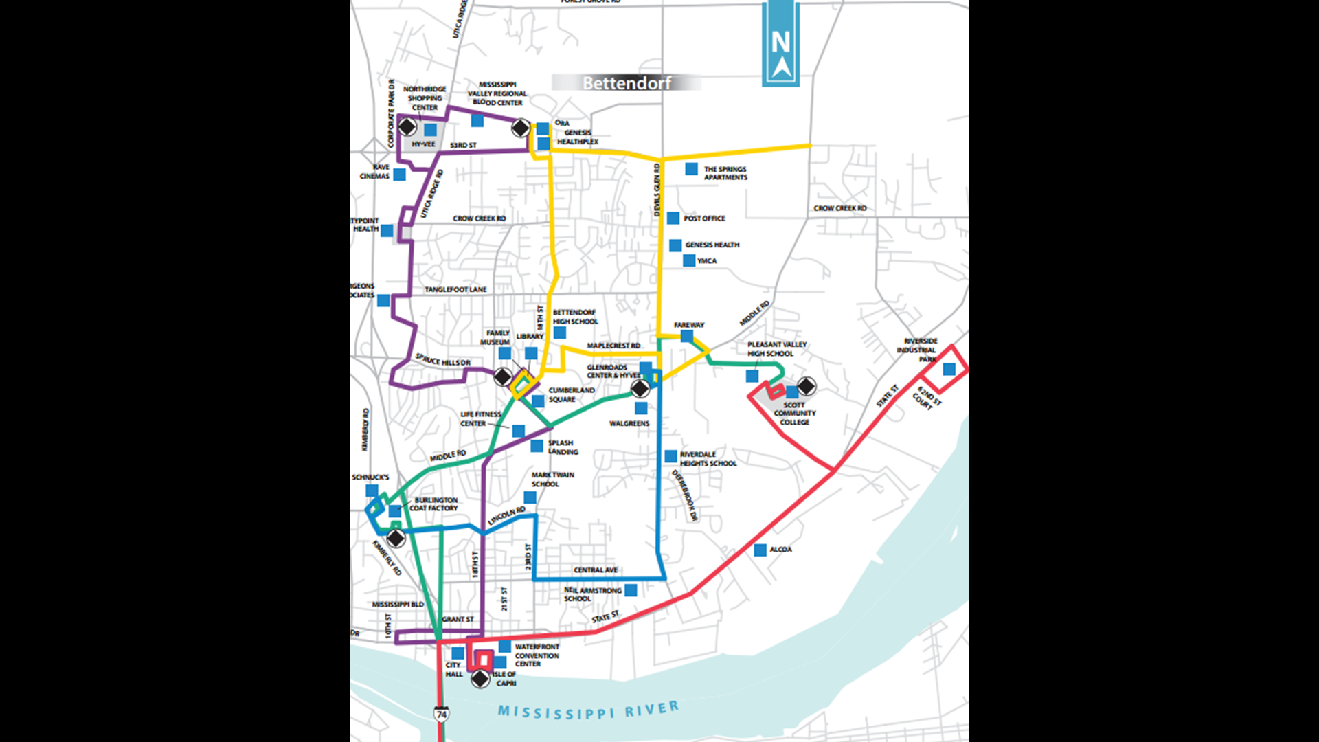Bettendorf bus system launches new routes Monday, Sept. 21 | wqad.com