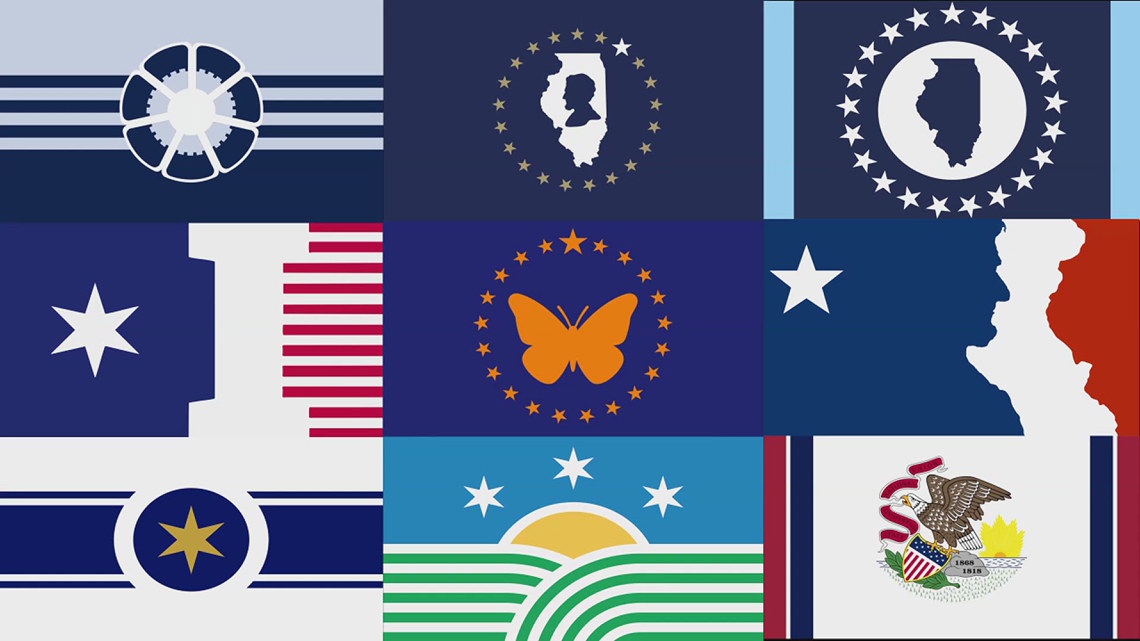 Public voting now open for a new Illinois state flag design | wqad.com