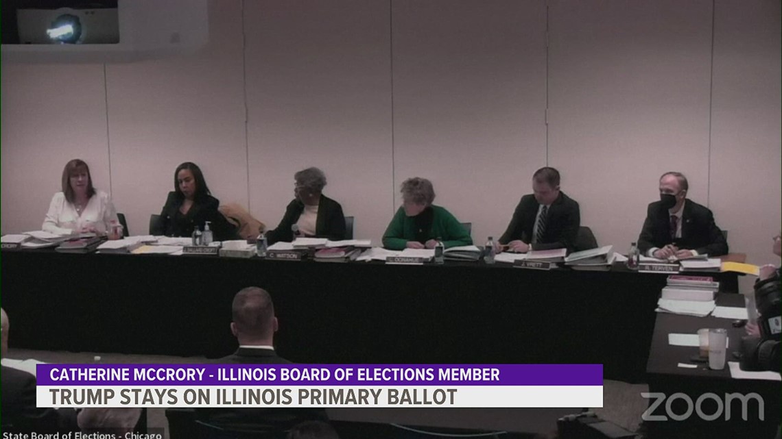 Illinois election board rules Trump can remain on primary ballot | wqad.com
