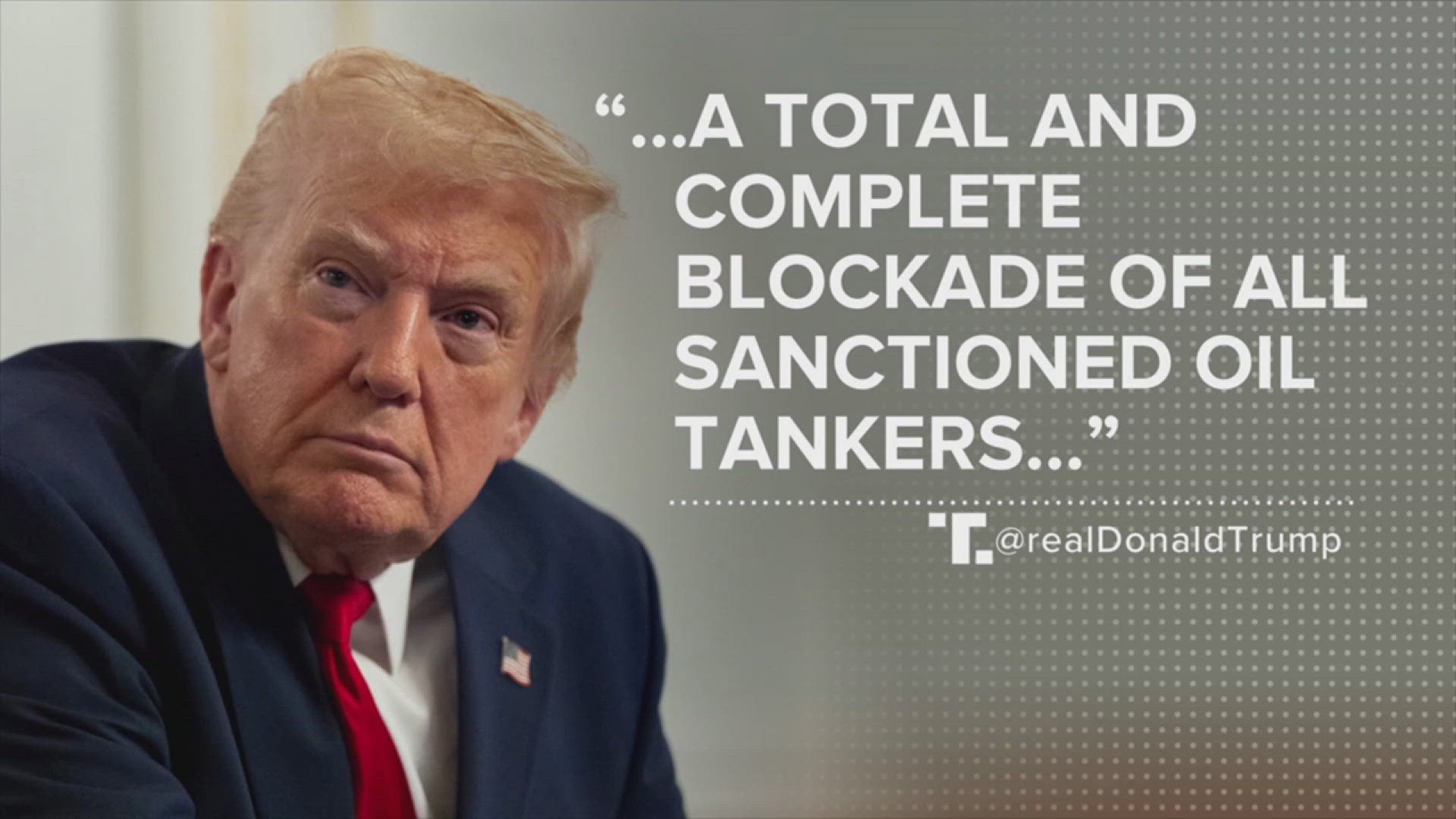 Trump orders blockade of tankers entering and leaving Venezuela | wqad.com