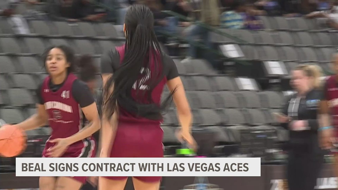 Former Rock Island standout Brea Beal signs contract with Las Vegas Aces | wqad.com