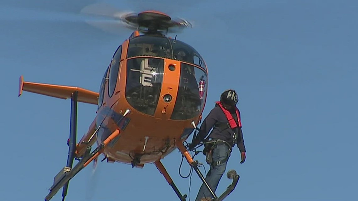 MidAmerican uses helicopter team to maintain transmission lines | wqad.com