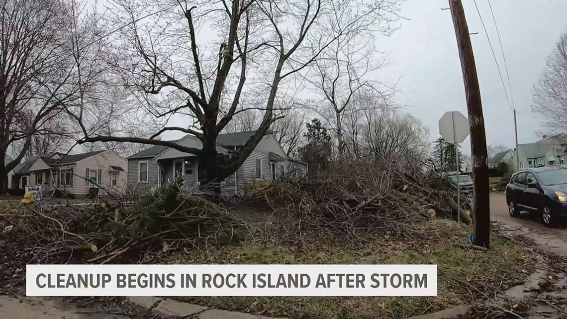 Storm debris cleanup dates for Rock Island after EF-1 tornado | wqad.com