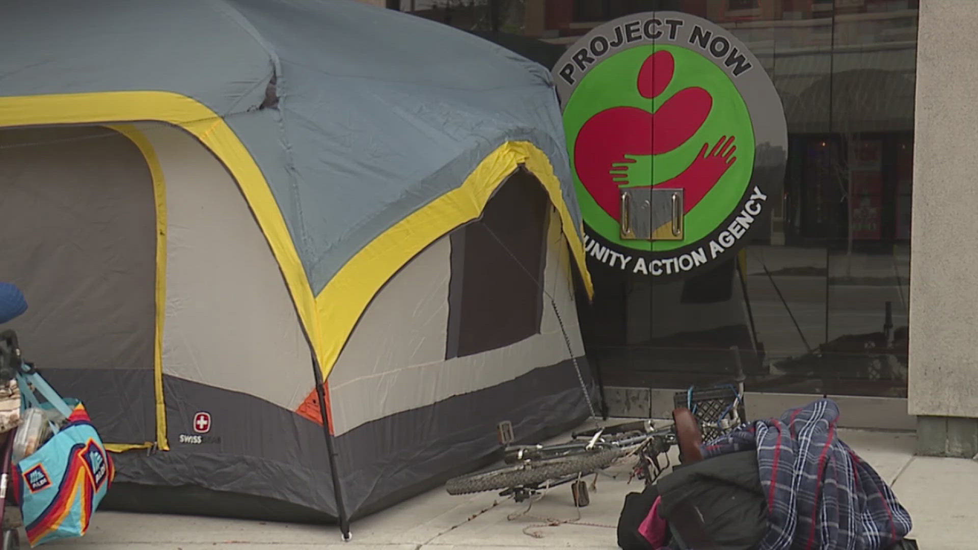 Tents cleared out near Project Now following recent stabbings | wqad.com