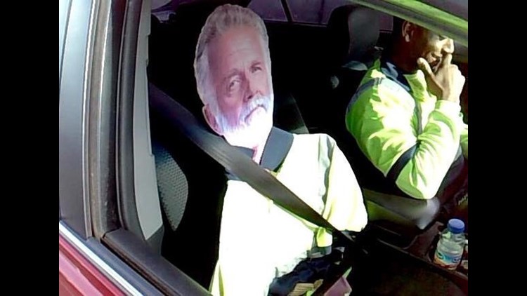 Driver ticketed for using ‘Most Interesting Man’ cutout as fake ...