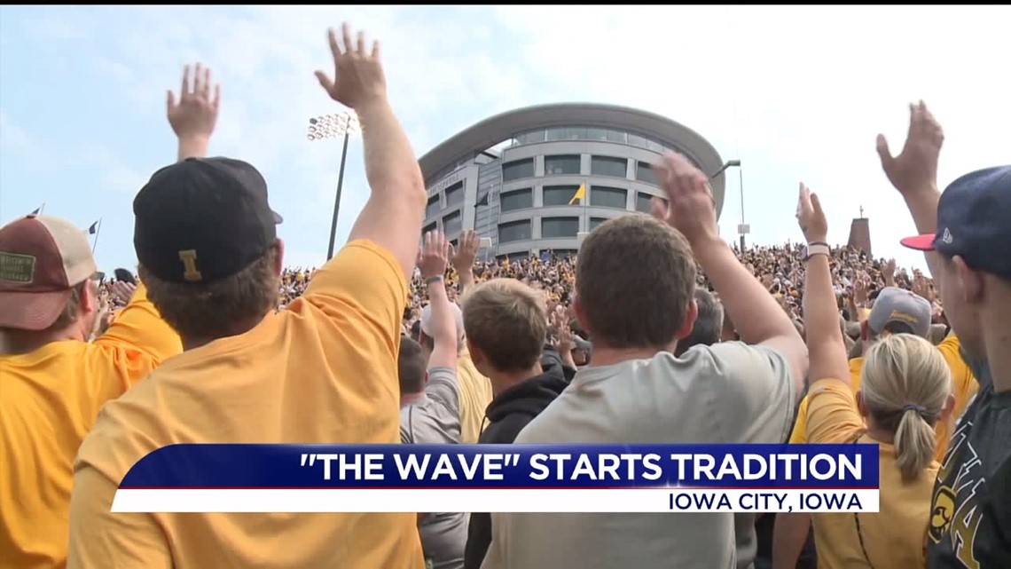 “The Wave” goes viral during Hawkeye’s game, bonding fans & children at ...