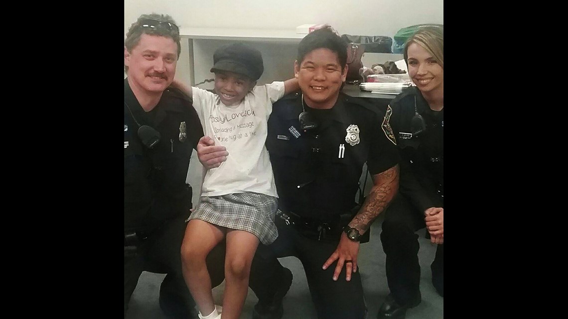 This little girl’s on a mission — to hug police officers in all 50 ...