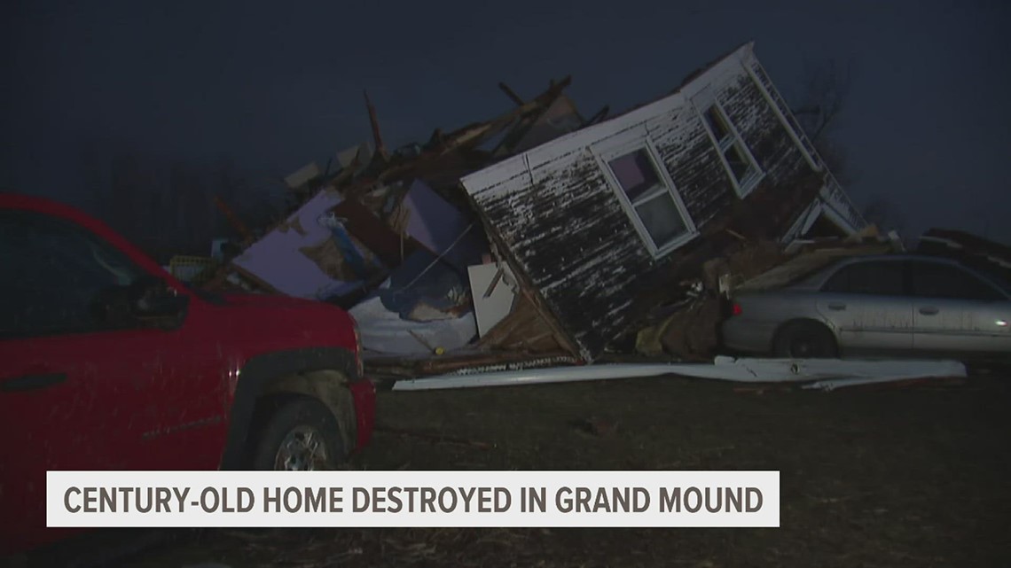 House collapses on people north of Grand Mound during Friday tornado ...