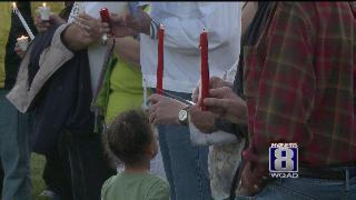 Vigil commemorates Kenneth Weishuhn | wqad.com