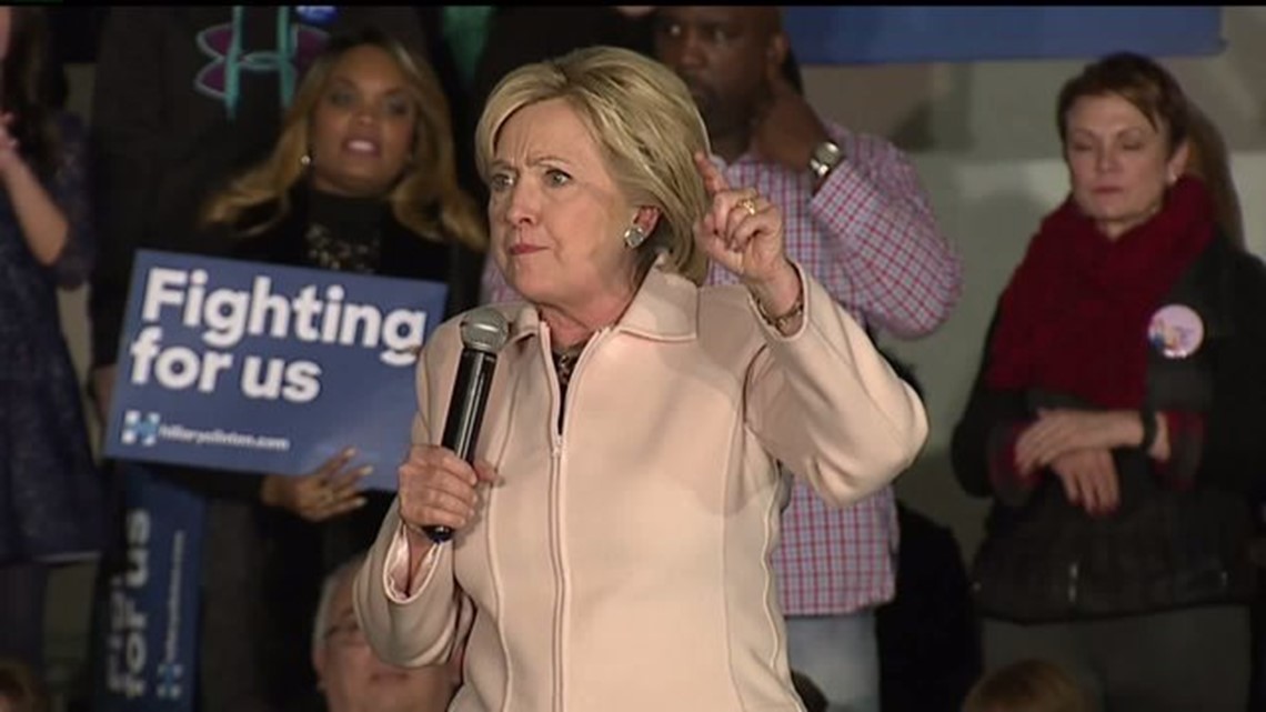Clinton makes final Caucus push in Davenport | wqad.com
