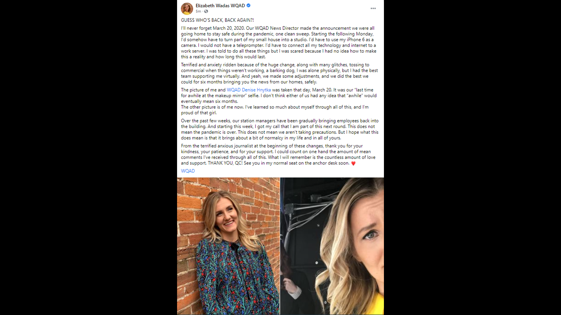 News 8 anchors return to studio after working from home for 6 months ...