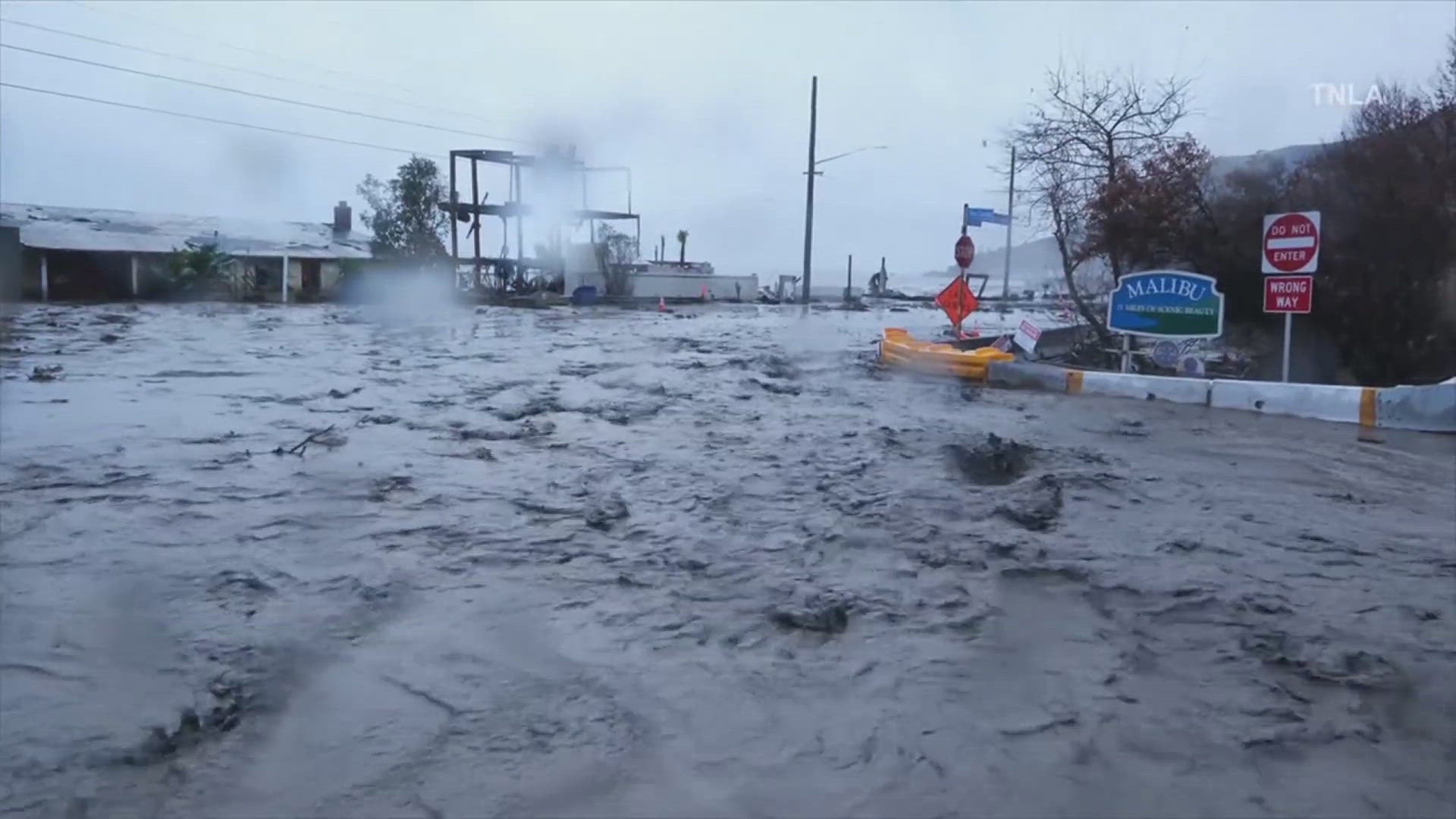 Torrential downpours over scorched California earth pose severe risk of ...