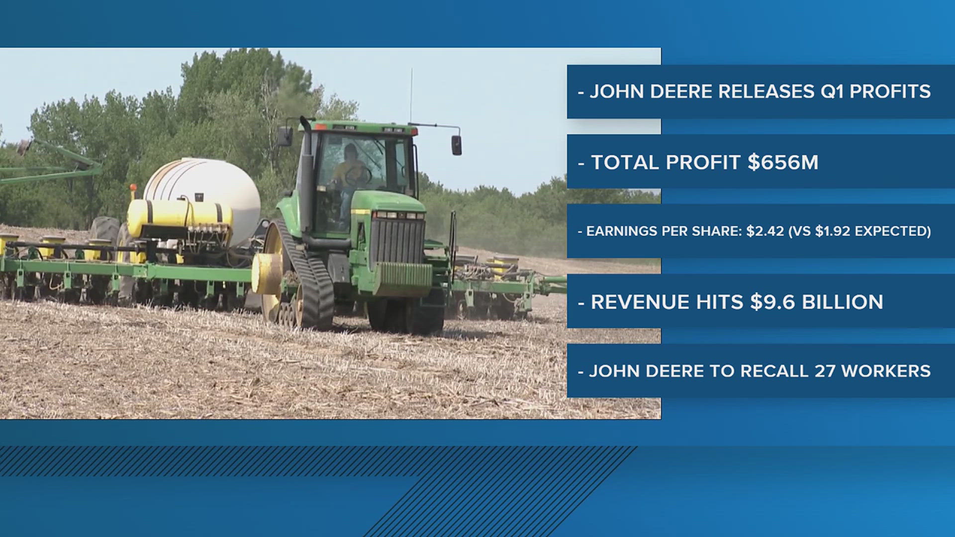 John Deere to recall 27 workers at Dubuque Works facility | wqad.com
