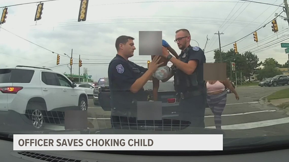 Officer saves child's life after routine traffic stop | wqad.com