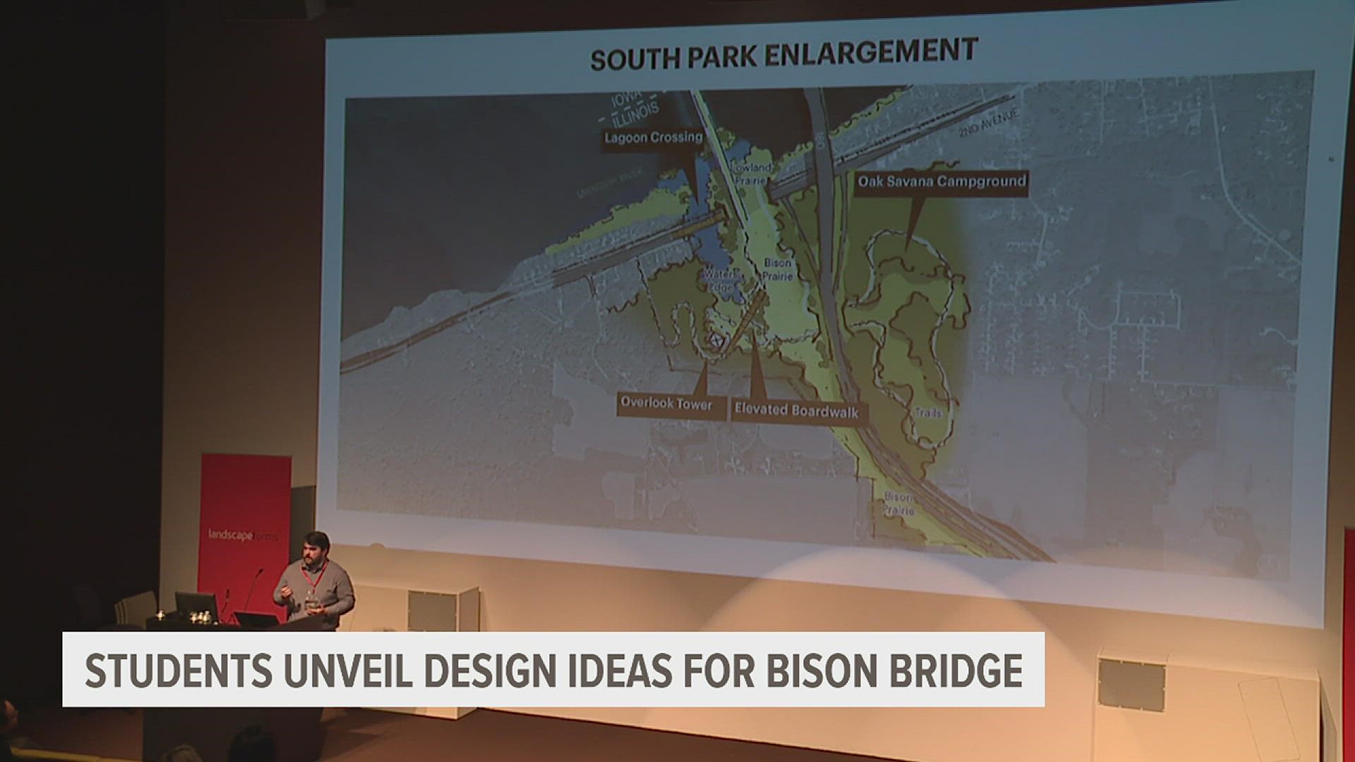Young architects unveil design ideas for Bison Bridge | wqad.com