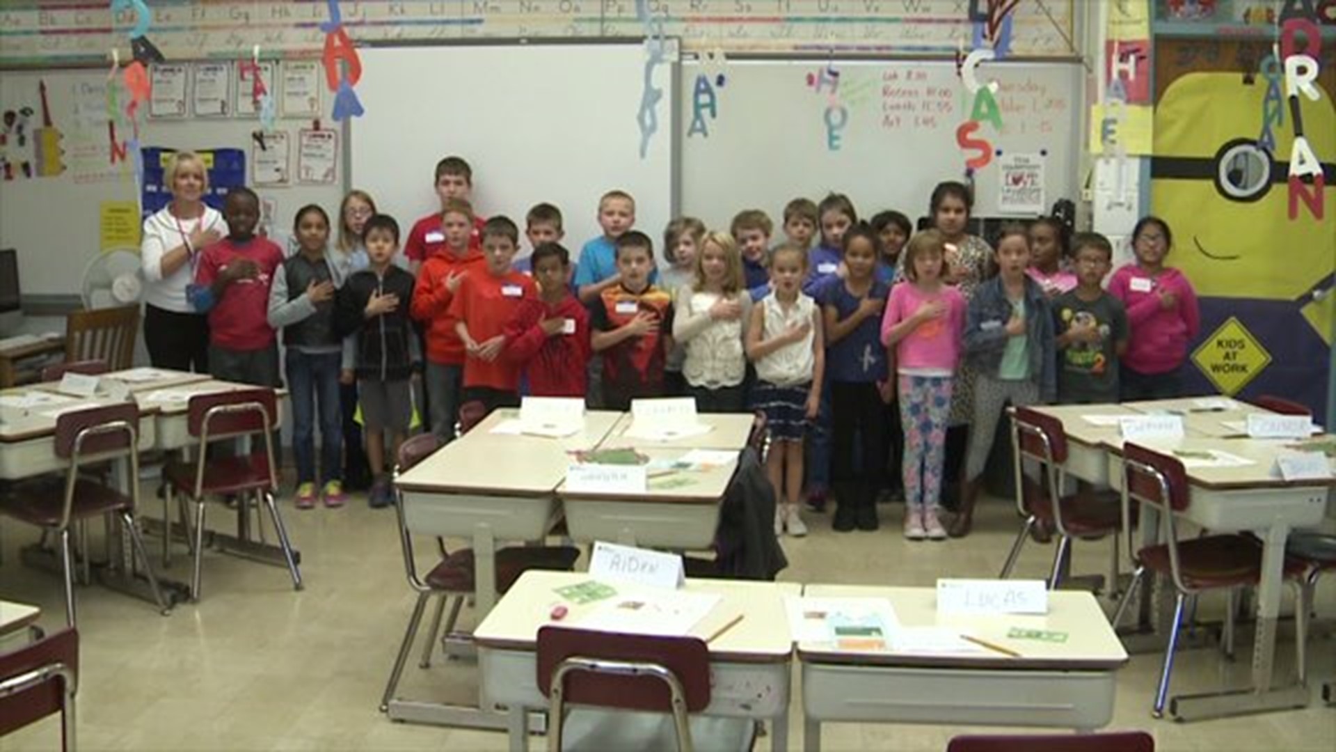 The Pledge from Mrs. Capan’s class at Jane Addams Elementary | wqad.com