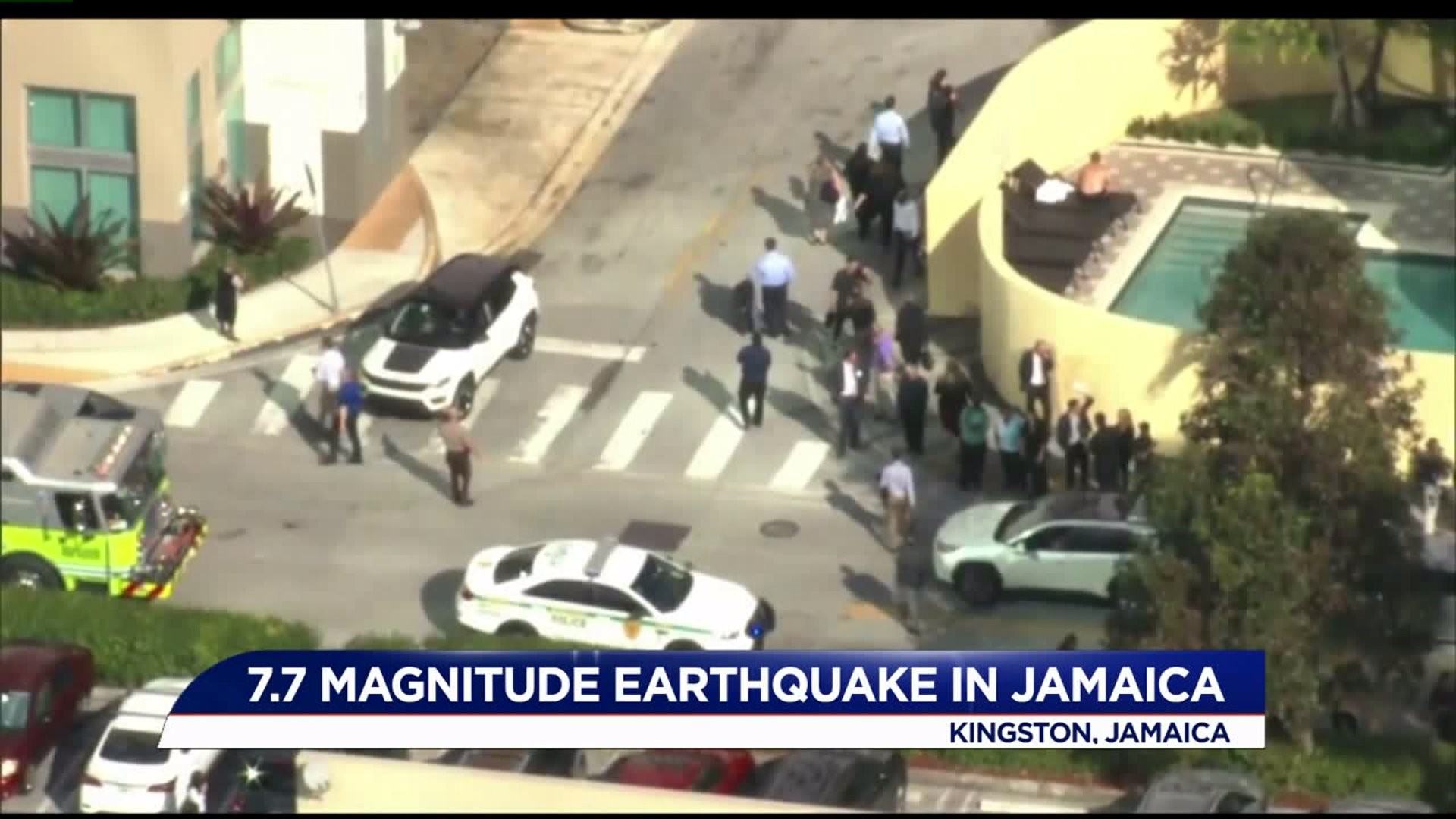 Magnitude 7.7 earthquake strikes off the coast of Jamaica and is felt ...