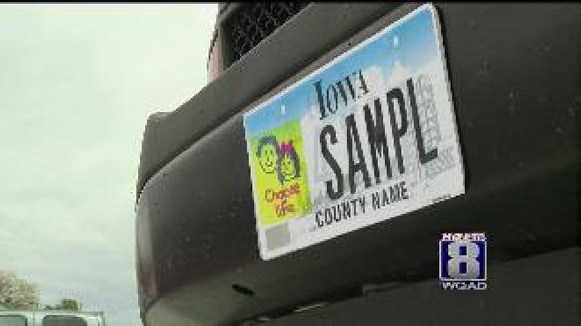 Pro-life license plates coming to Iowa | wqad.com